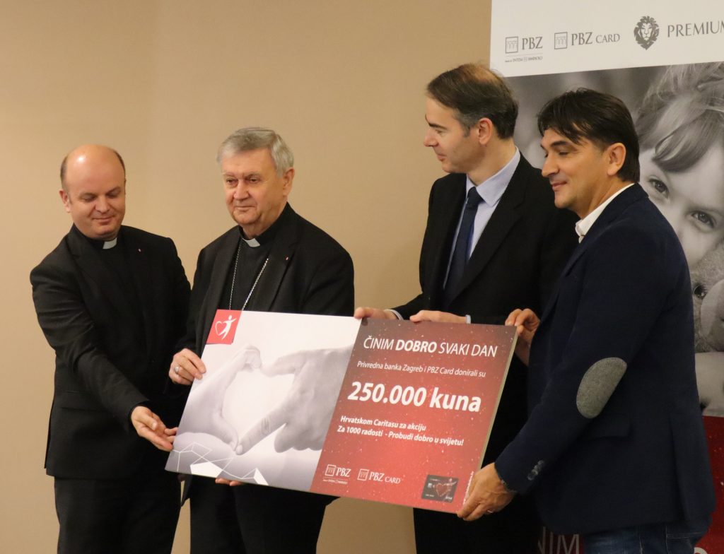 Donacija PBZ Grupe Hrvatskom Caritasu za program “Za 1000 radosti – Probudi dobro u svijetu!” – IKA