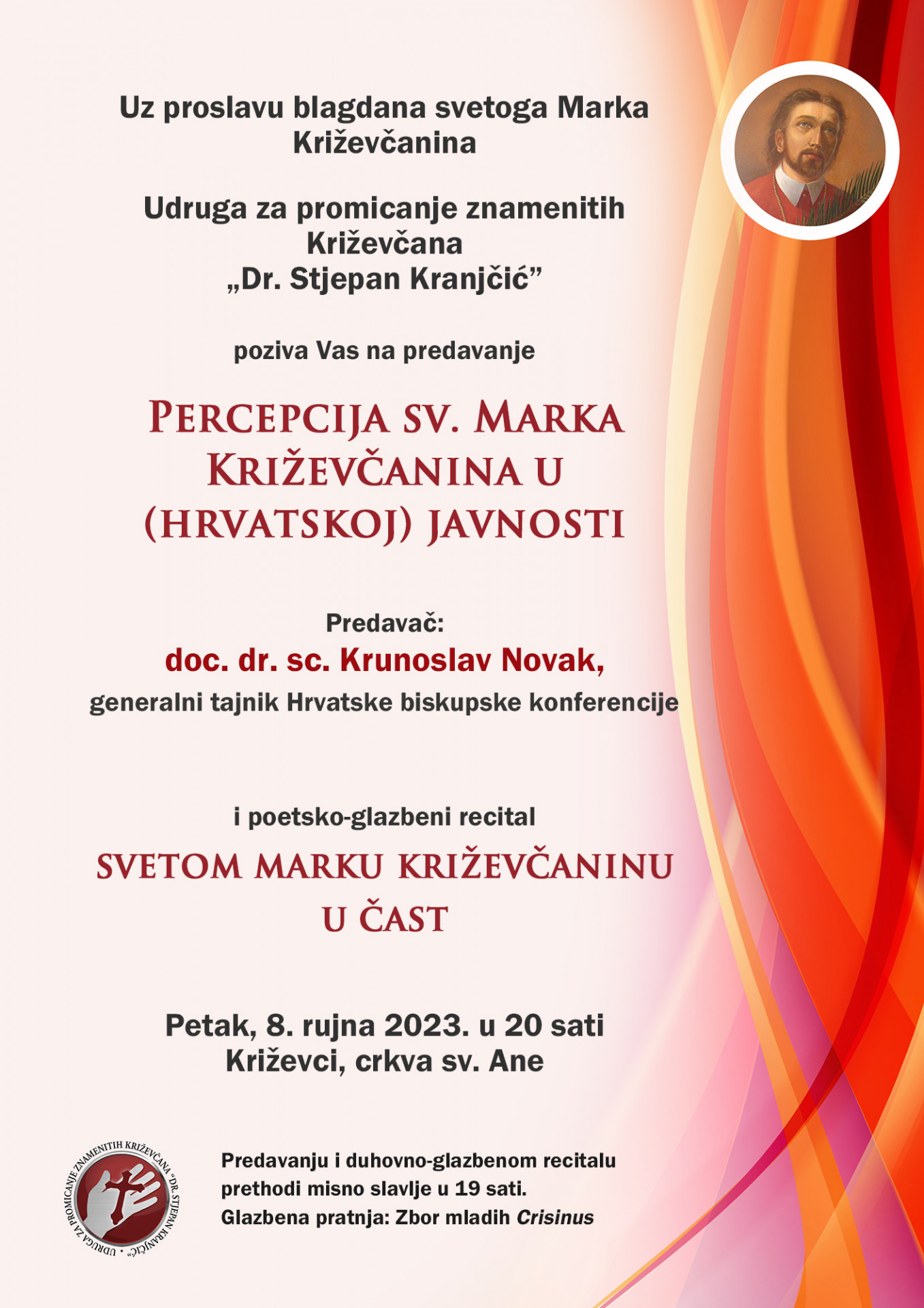 Predavanje doc. dr. sc. Krunoslava Novaka o percepciji sv. Marka ...