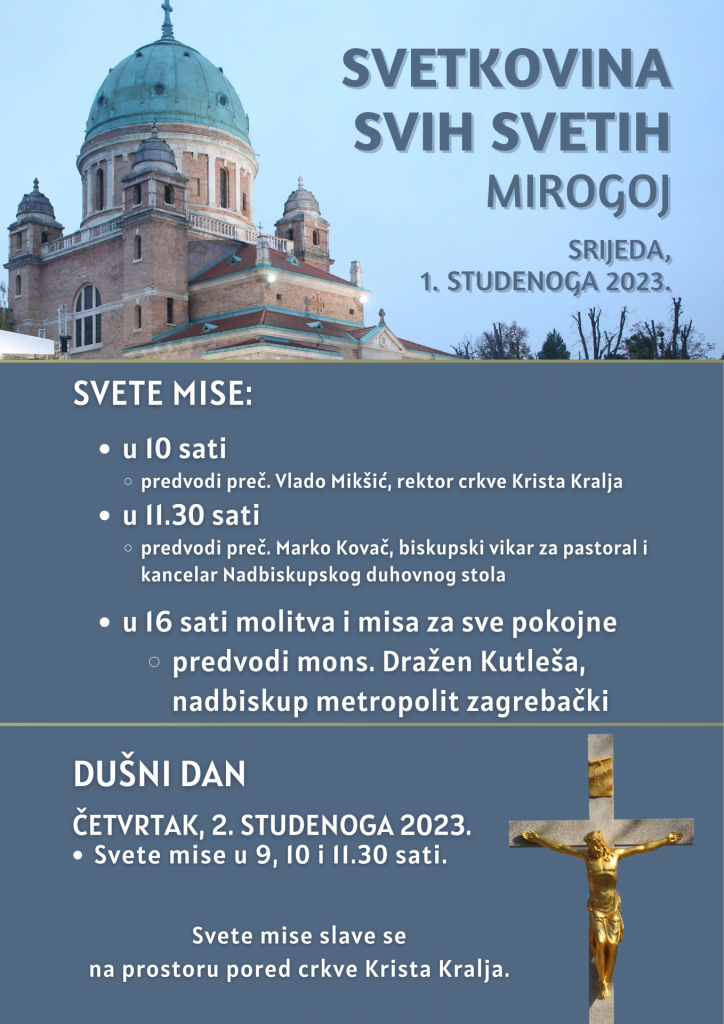 Nadbiskup Kutleša predvodi misno slavlje na svetkovinu Svih svetih na Mirogoju – IKA