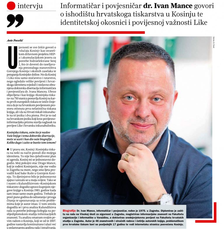 Dr. Ivan Mance gost intervjua Glasa Koncila – IKA