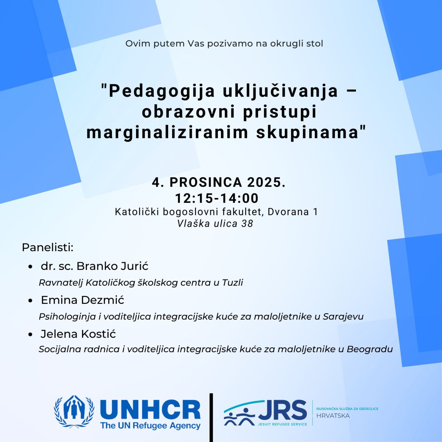 Okrugli stol „Pedagogija uključivanja – obrazovni pristupi marginaliziranim skupinama“ – IKA