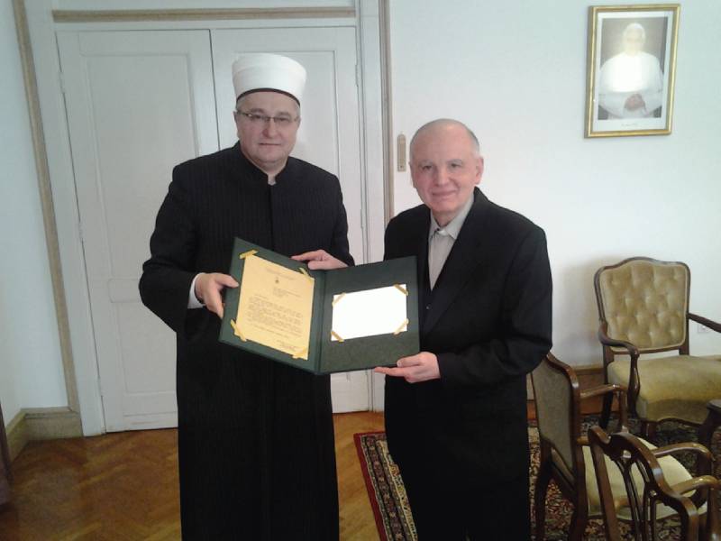 Muftija Hasanović posjetio nuncija D'Errica - IKA